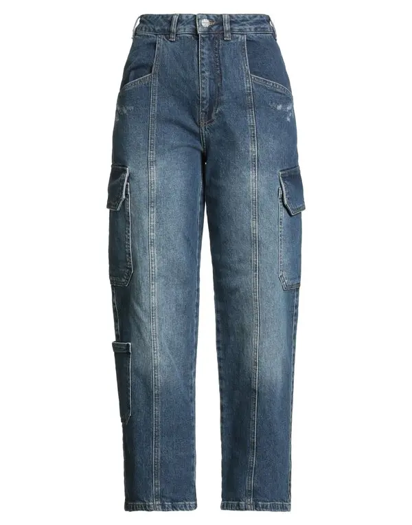 Baum Und Pferdgarten Cargo Jeans In Dark Wash Denim