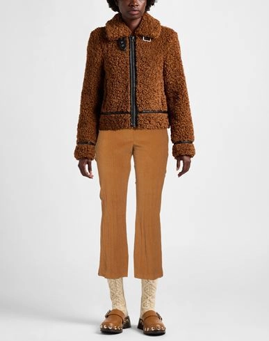 Momoni Corduroy Bootcut Pants - Beige