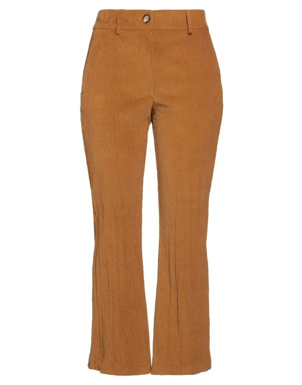 Momoni Corduroy Bootcut Pants - Beige