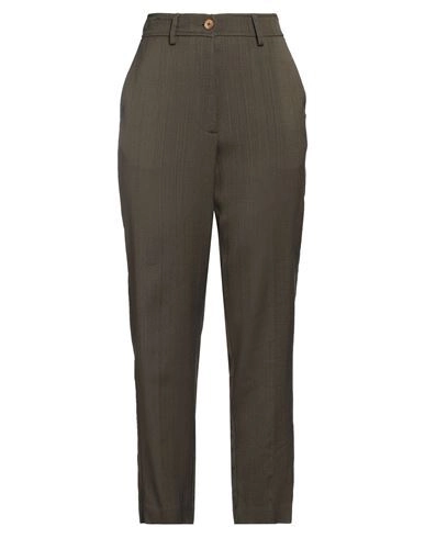 Momoni Pants Military Size Viscose, Virgin Wool - Green