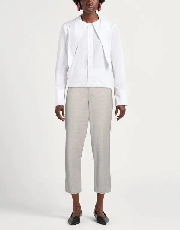 CIRCOLO 1901 Taupe Glen Plaid Jersey Pants