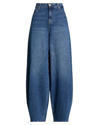 7 For All Mankind Jeans Size Cotton, Elastane - Blue