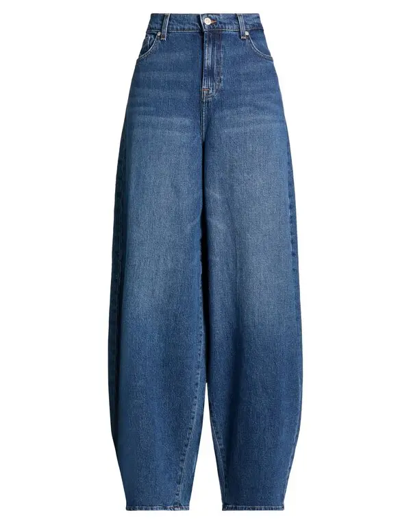 7 For All Mankind Baggy High Waisted Jeans - Blue