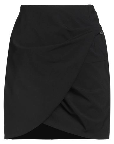 DONDUP Mini Skirt Size Polyester, Wool, Elastane - Black