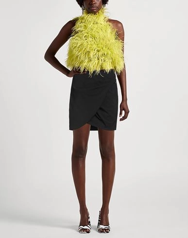 DONDUP Mini Skirt Size Polyester, Wool, Elastane - Black
