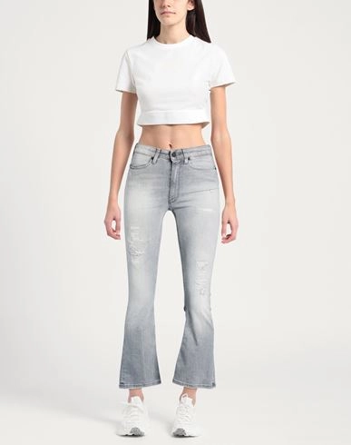 DONDUP Cropped Flared Jeans In Organic Cotton And Recycled Elastane