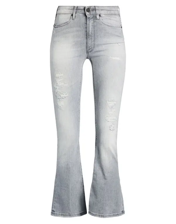 DONDUP Cropped Flared Jeans In Organic Cotton And Recycled Elastane