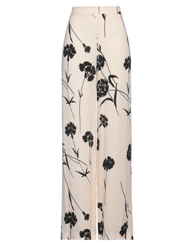 TWINSET Pants Cream Size Viscose - White