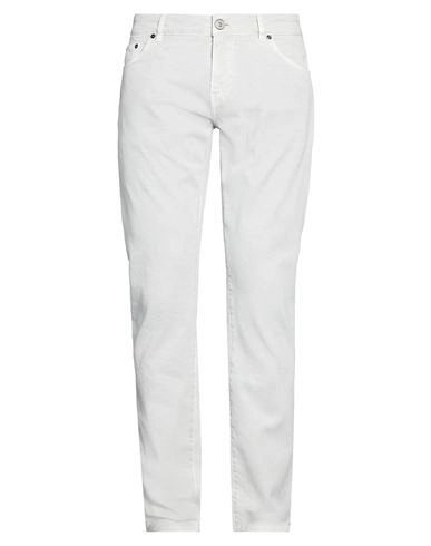 PT TORINO Jeans Cream Size Cotton, Cashmere, Elastane - Grey
