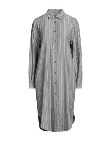 PUROTATTO Midi Dress Size Cotton - Grey