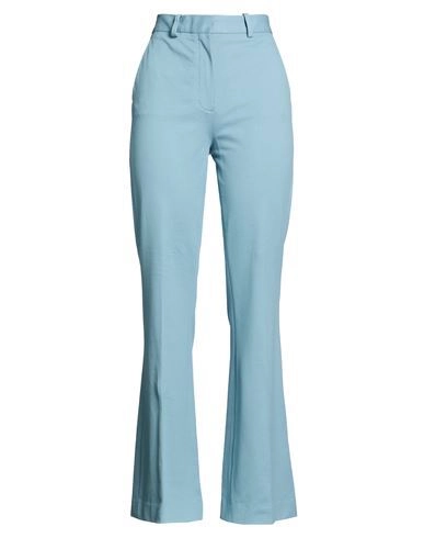 CIRCOLO 1901 Cotton Elastane Flared Piqué Trousers - Slate Blue