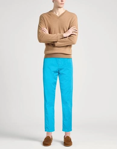 WHITE SAND Pants Turquoise Size Cotton, Elastane