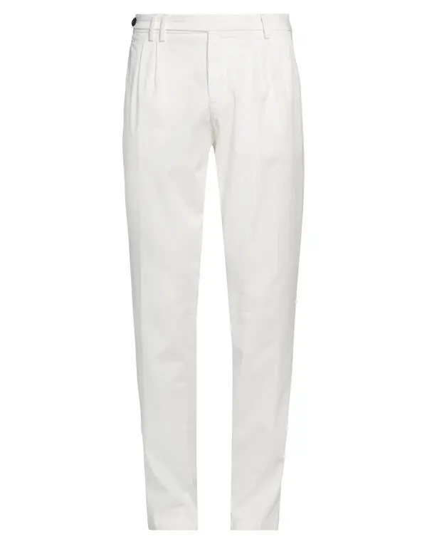 Eleventy Cotton Elastane Chino Pants - White
