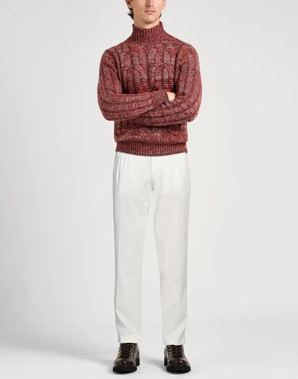 Eleventy Cotton Elastane Chino Pants - White
