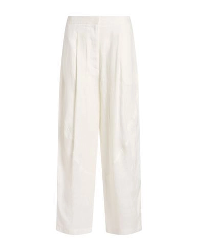 LARDINI Pants Size Linen - White