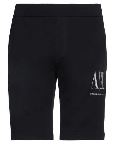 Armani Exchange Cotton French Terry Shorts - Midnight Blue
