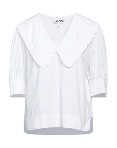GANNI Top Size Organic Cotton - White