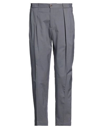 BRIGLIA 1949 Virgin Wool Blend Tapered Cropped Pants - Charcoal