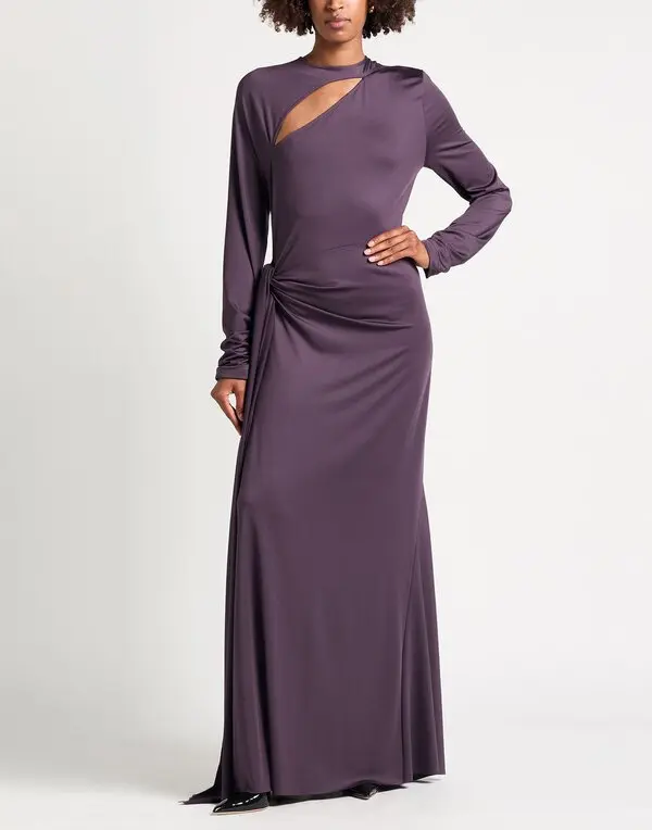 Victoria Beckham Polyester Elastane Maxi Dress - Purple
