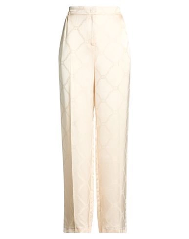 TWINSET Lyocell And Viscose Jacquard Pajama Pants - Beige