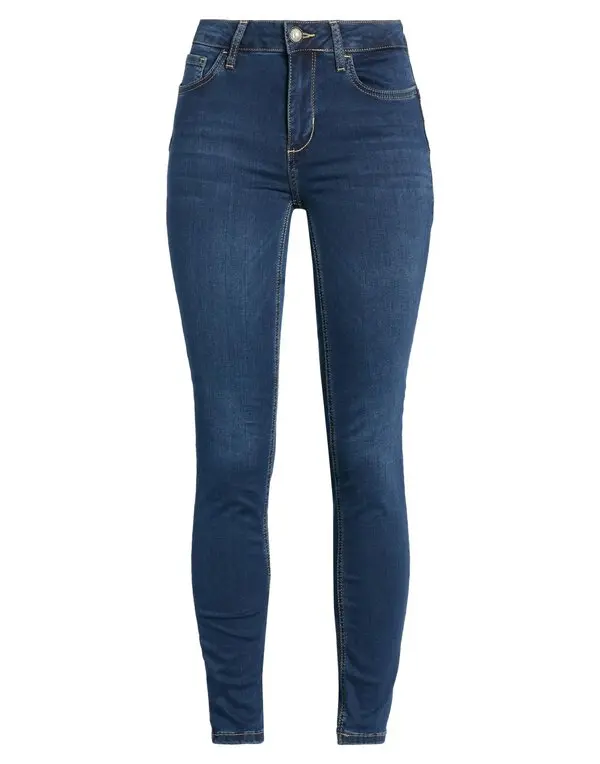 Liu Jo Skinny Jeans In Dark Wash Stretch Denim With Crystal Embellishments