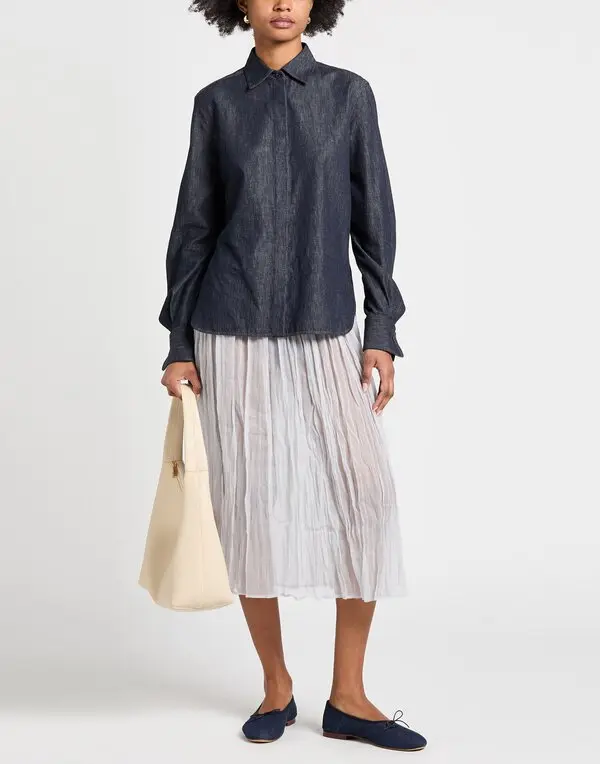 TOD'S Midi Skirt In Light Cotton