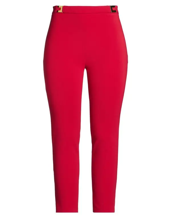 Elisabetta Franchi Tapered Crepe Pants - Red