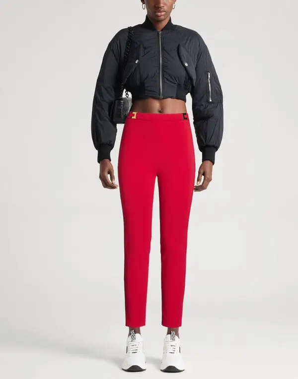 Elisabetta Franchi Tapered Crepe Pants - Red