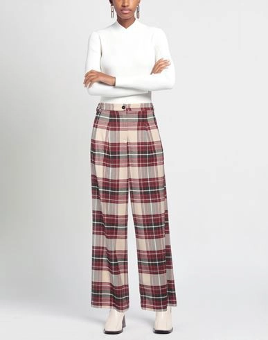 JUCCA Tartan Pattern Wide-leg Trousers