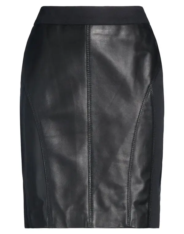 Pinko Leather Pencil Skirt