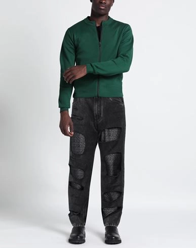 Dolce & Gabbana Baggy Cotton Jeans With Distressed Logo Print
