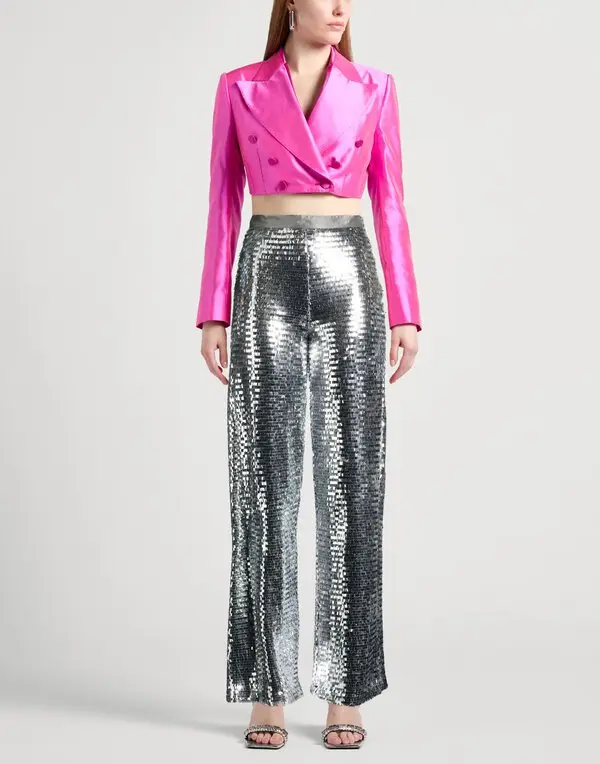 Liviana Conti Wide-leg Sequined Tulle Pants