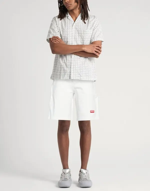 Kenzo Shorts & Bermuda Shorts Size Cotton, Elastane - White