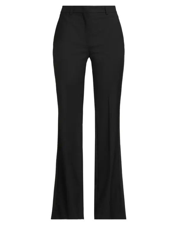 SEMICOUTURE Pants Turquoise Size Polyester, Virgin Wool, Elastane - Black