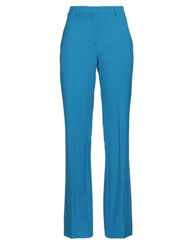 SEMICOUTURE Polyester And Virgin Wool Blend Stretch Bootcut Pants - Blue