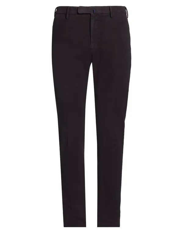 Incotex Dark Cotton Elastane Tapered Leg Trousers