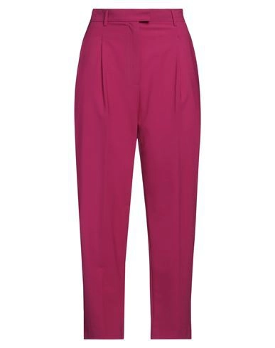 JUCCA High Waisted Tapered Crepe Pants - Magenta