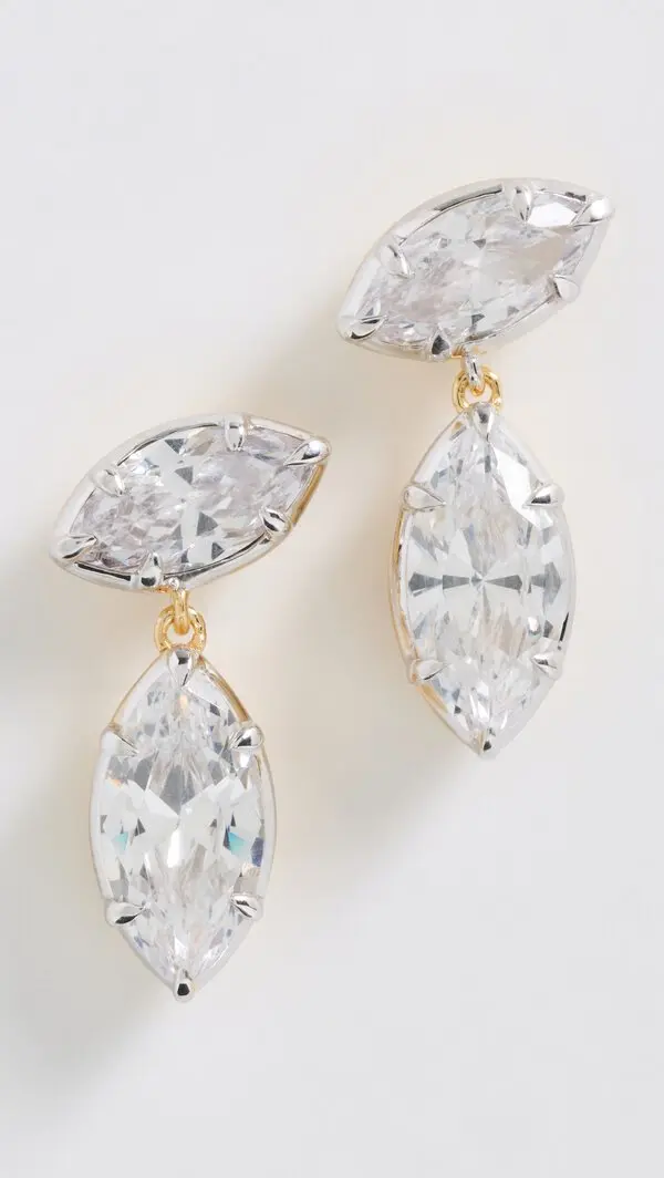 Shashi Marquise Georgian Cut Drop Earrings