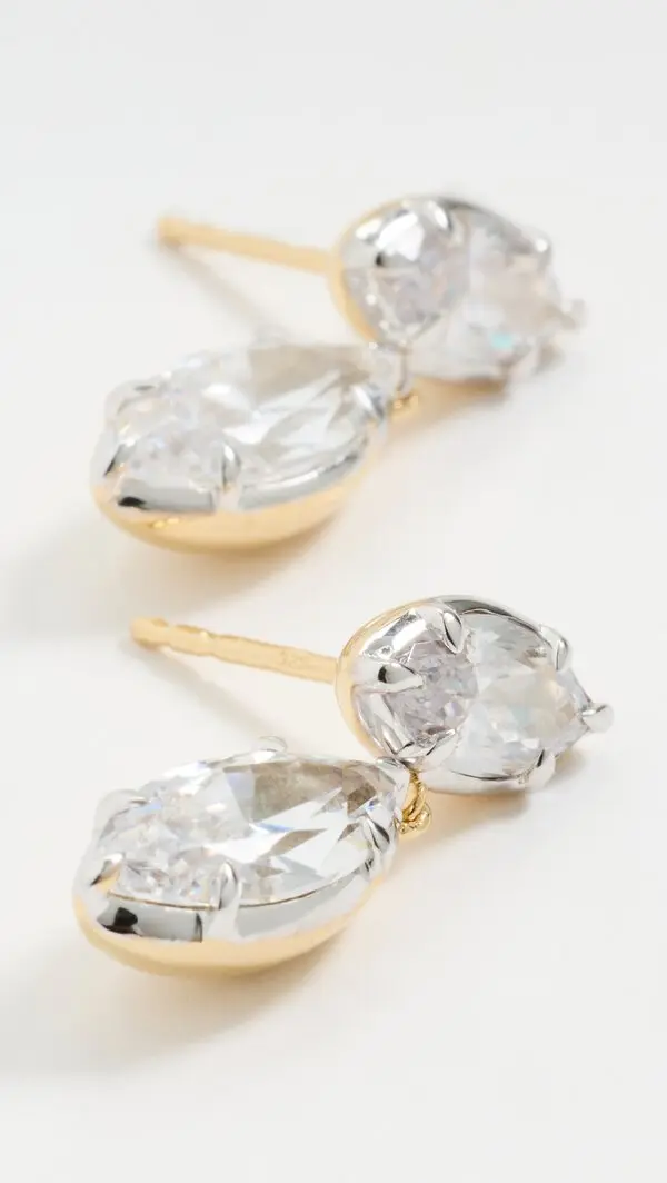 Shashi Marquise Georgian Cut Drop Earrings