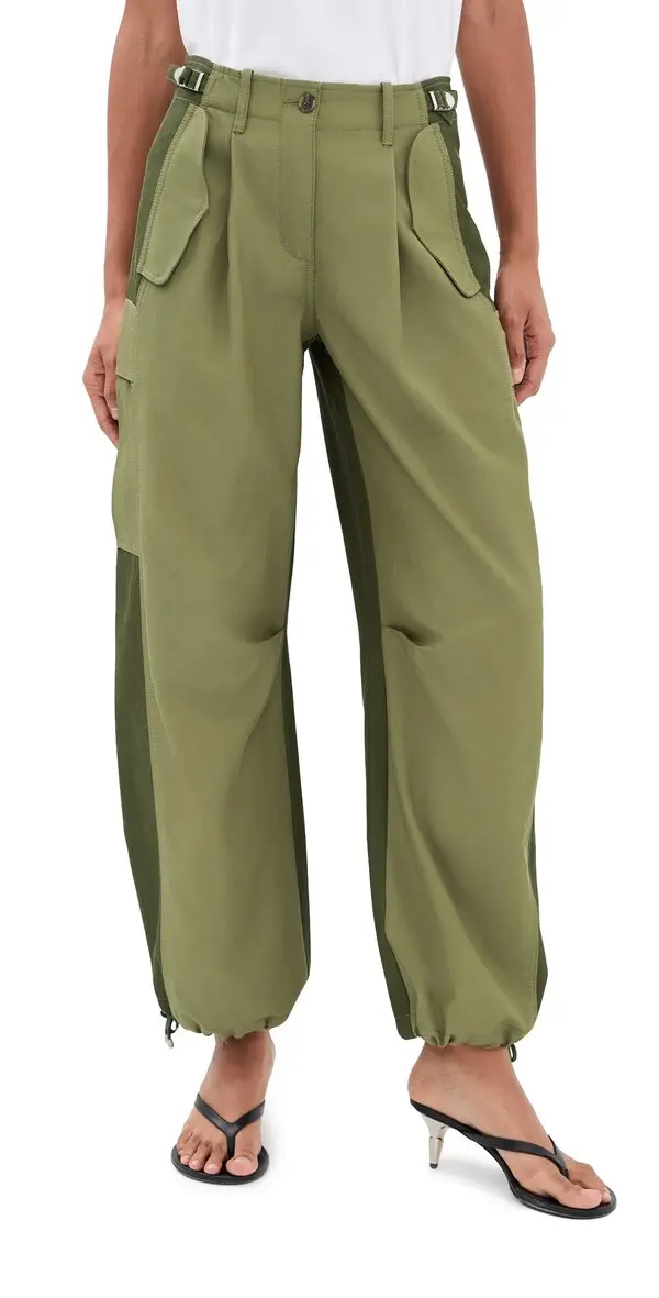 3.1 Phillip Lim Curved Cargo Utility Pants - Olive/pine