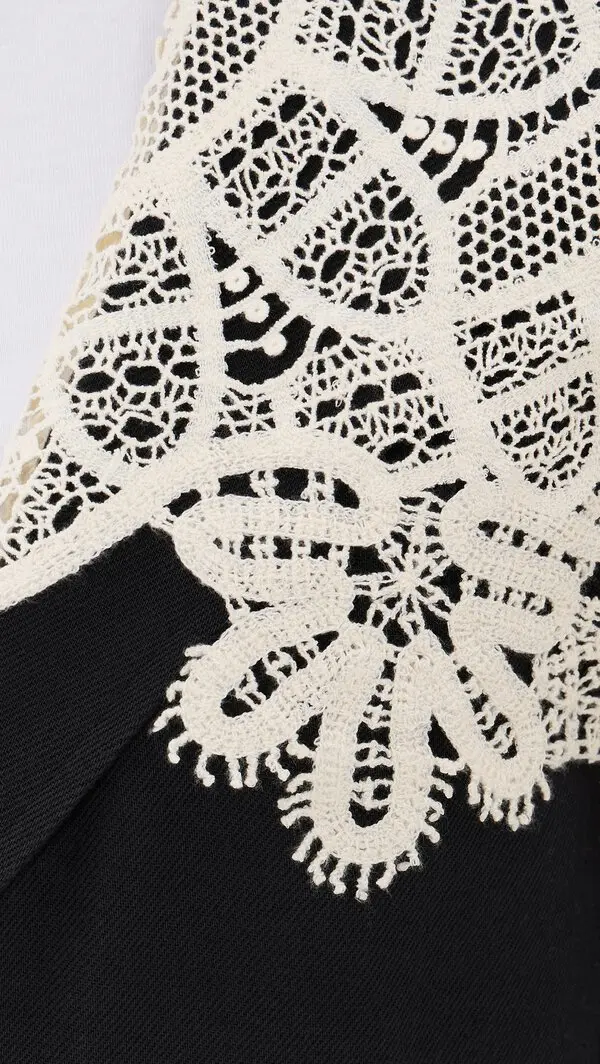 Sea Alina Lace Oversized Long Coat