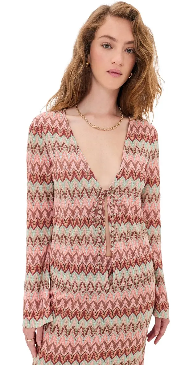 Hill House Home The Delia Top - Pink Multi