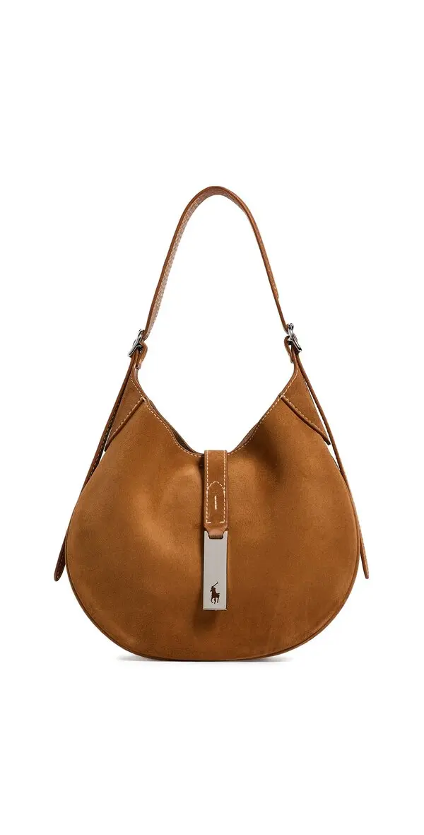 Polo Ralph Lauren Suede Polo Id Small Shoulder Bag