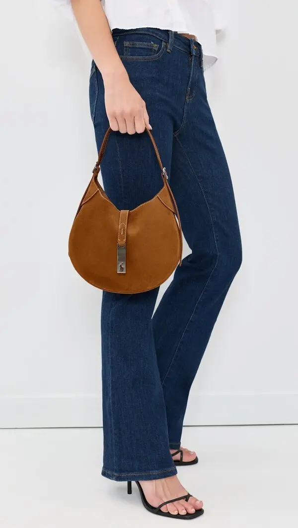 Polo Ralph Lauren Suede Polo Id Small Shoulder Bag