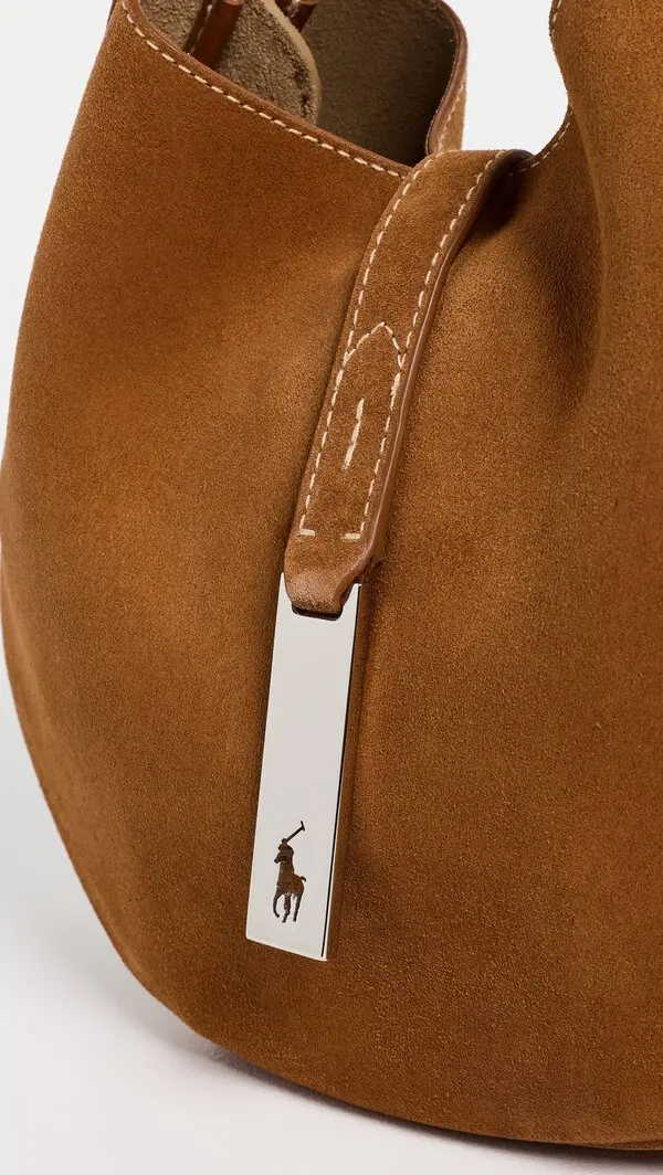 Polo Ralph Lauren Suede Polo Id Small Shoulder Bag