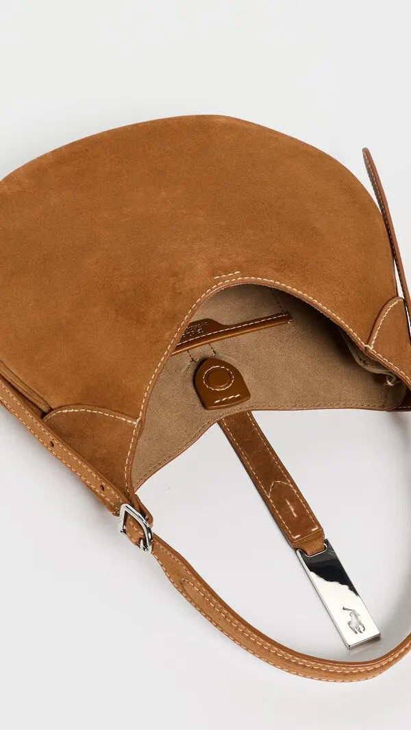Polo Ralph Lauren Suede Polo Id Small Shoulder Bag