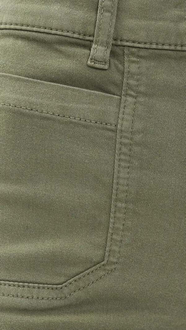 FRAME Le Slim Palazzo Modernist Pocket Pants - Grasshopper