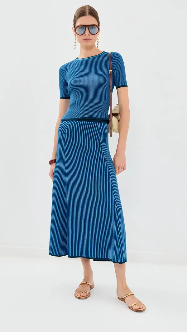 Escvdo Lienzo Knit Midi Skirt