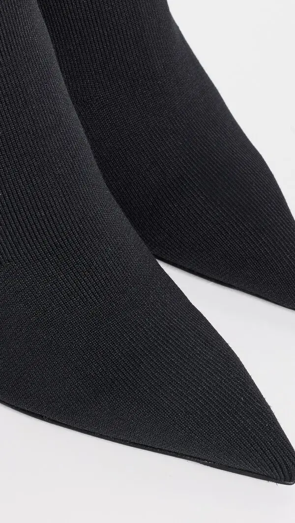 Balmain Wedge Knit Ankle Boots