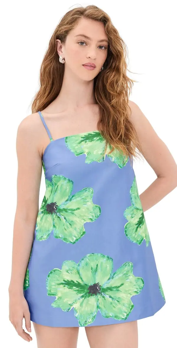 THE WOLF GANG Palma Mini Dress - Cornflower